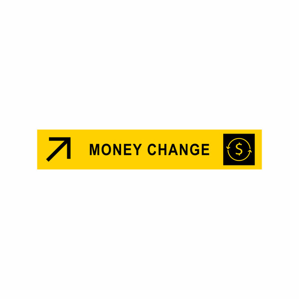 Forex Money Change Sign Wallpaper for Commercial Decor, Size 30" x 6 ...
